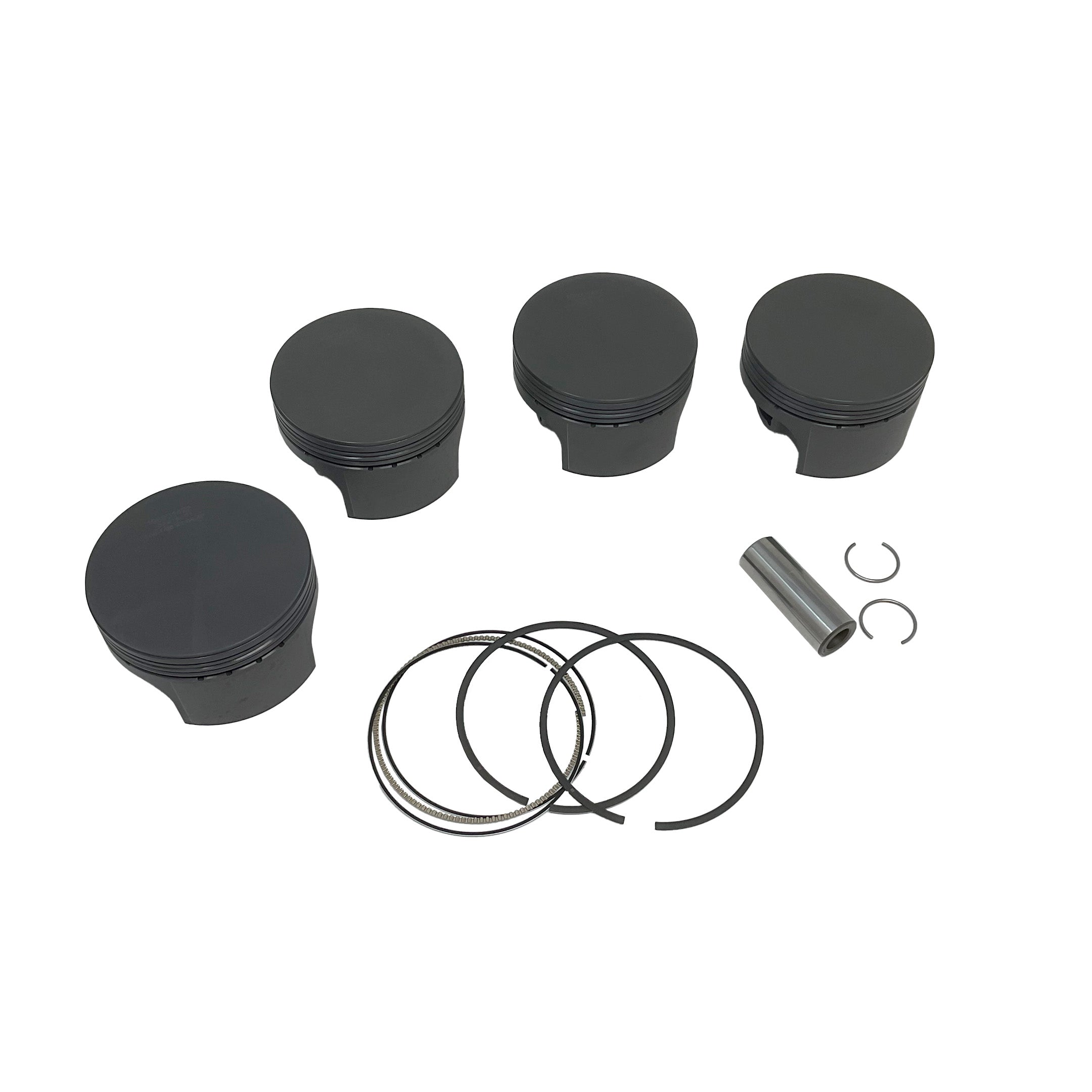 Mahle Forged Pistons 92mm Stroker Flat Top w/Rings 4-Pack 9200-HD-USA ...