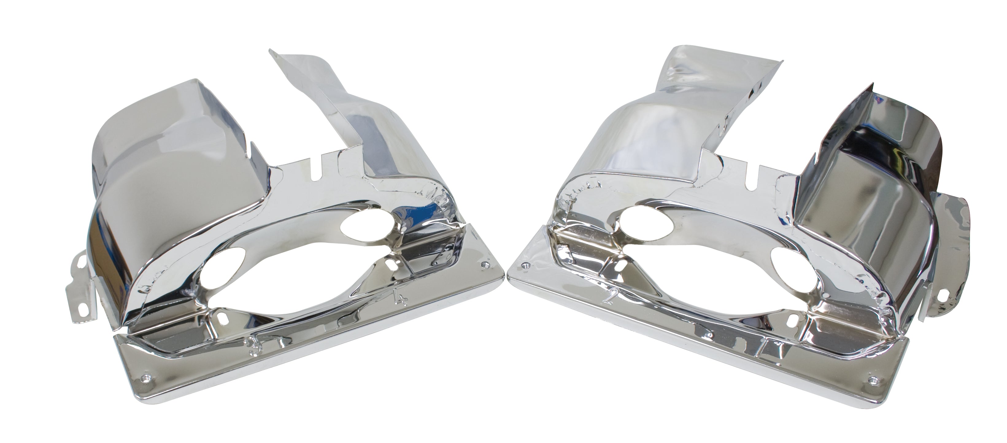 Stock Dual Port Shrouds - Chrome – DuneBuggyWarehouse.com